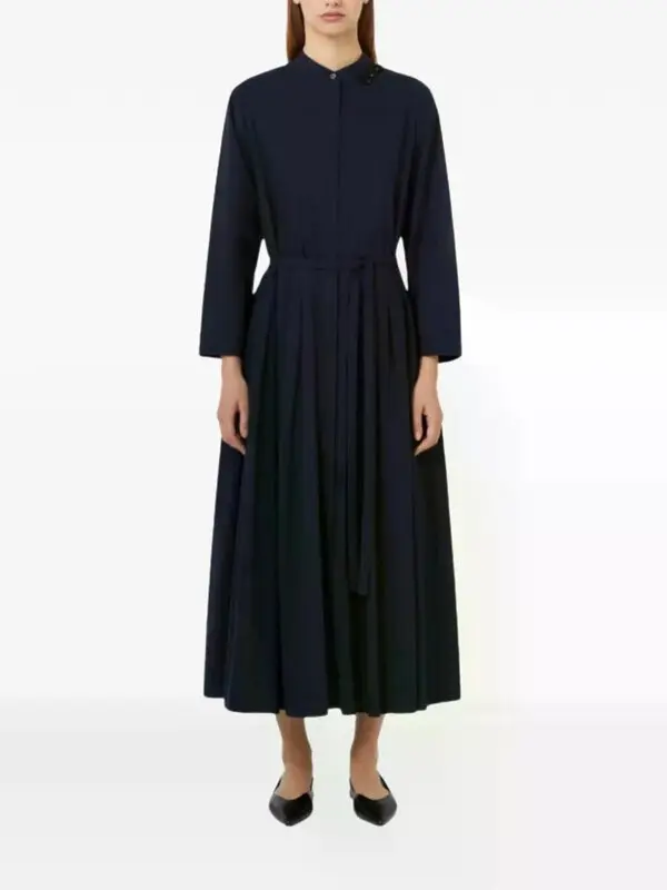 Max Mara Crystal-embellished Belted Maxi Dress