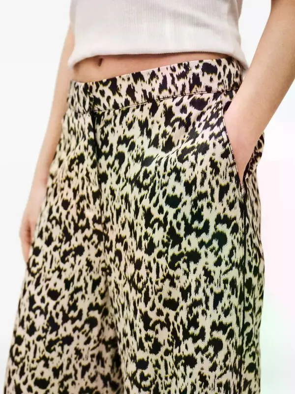 Ba&sh Printed Wide-leg Trousers