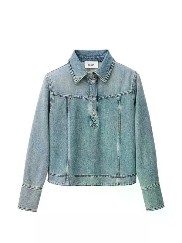 Ba&sh Tavy Buttoned Polo Top