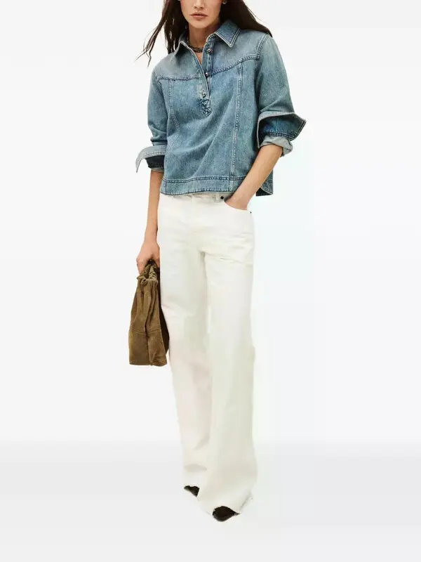 Ba&sh Tavy Buttoned Polo Top