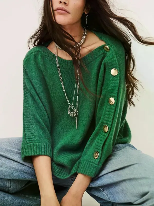 Ba&sh Buttoned-sleeve Jumper