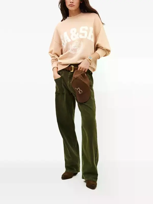 Ba&sh Graphic-print Sweatshirt - Neutrals