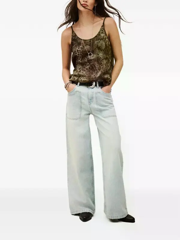 Ba&sh Animal-print Blouse