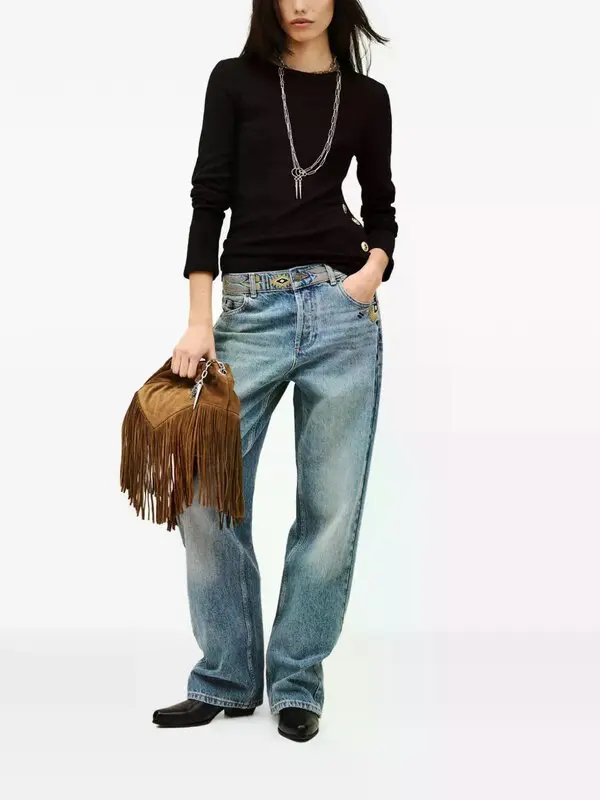 Ba&sh Giulia Buttoned-detail Top