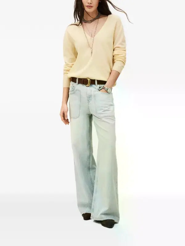 Ba&sh Sollene V-neck Knitted Top