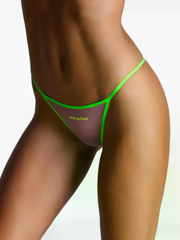 MAISON CLOSE Panorama Micro Thong - Purple