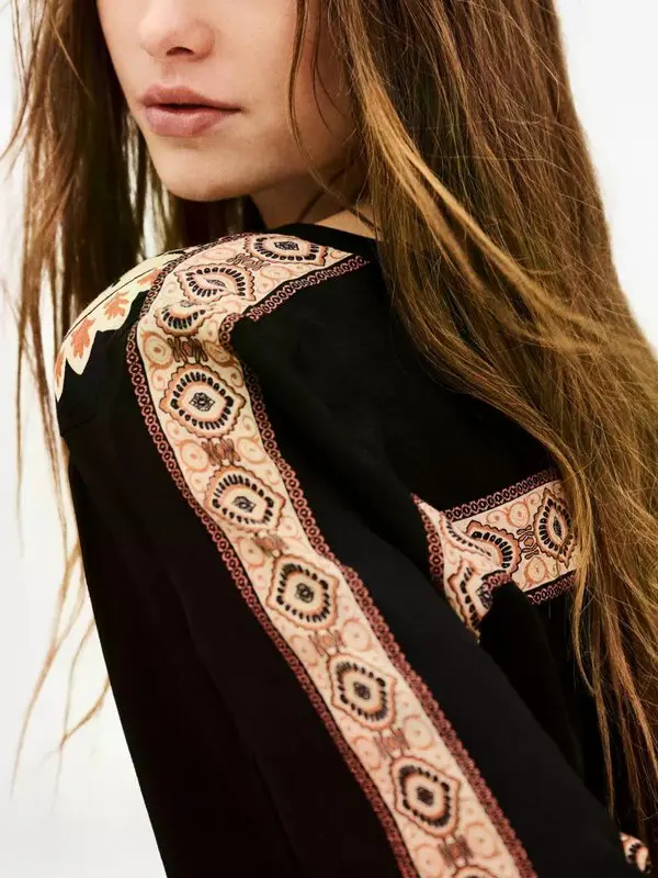 Ba&sh Valda Patterned Blouse