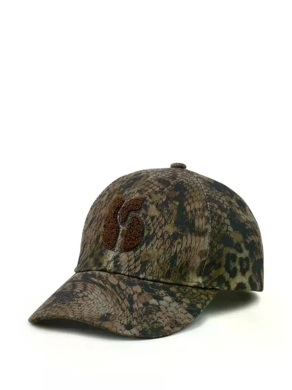Ba&sh Logo-appliqué Patterned Cap