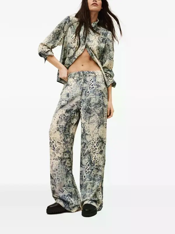 Ba&sh Carrina Animal-print Trousers