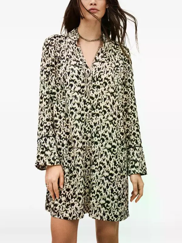 Ba&sh Perla V-neck Printed Dress