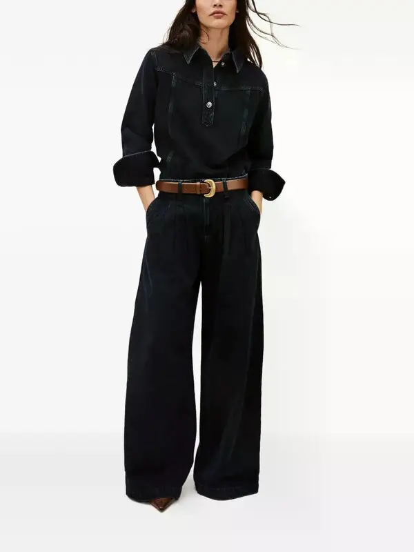 Ba&sh Tavy Buttoned Polo Top