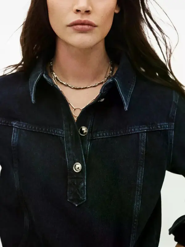 Ba&sh Tavy Buttoned Polo Top