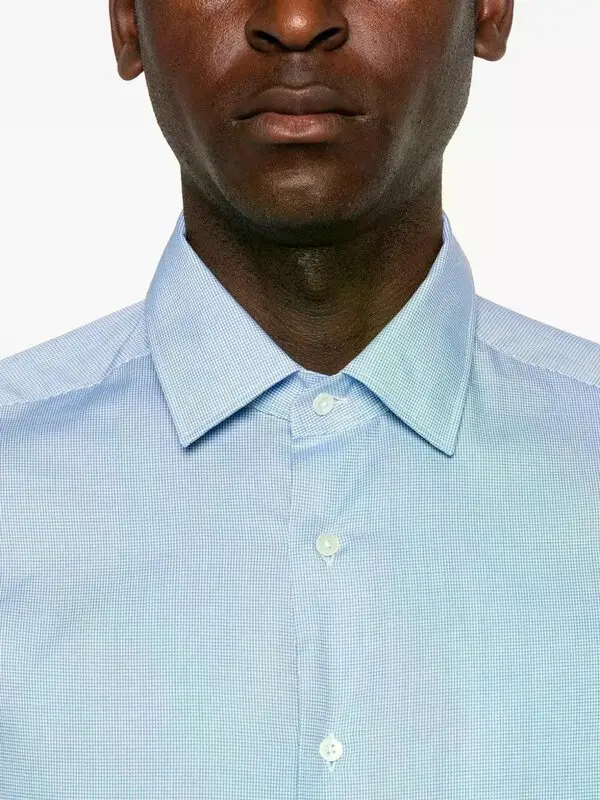 Canali Checked Shirt