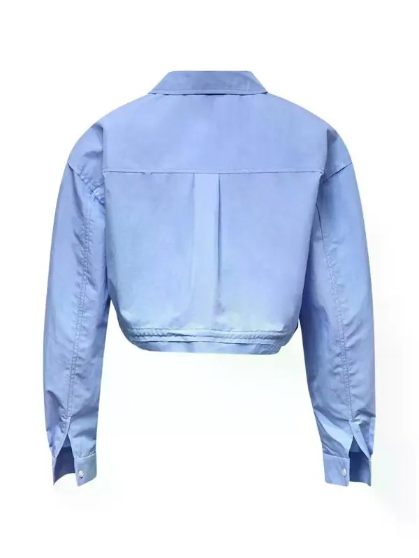 RE CODE Drawstring Crop Shirt
