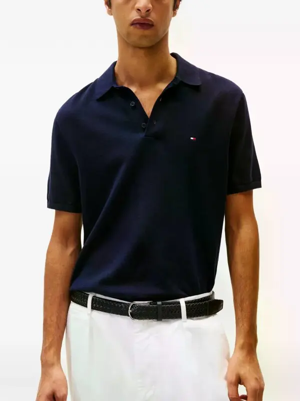 Tommy Hilfiger Buttoned Short-sleeve Knitwear