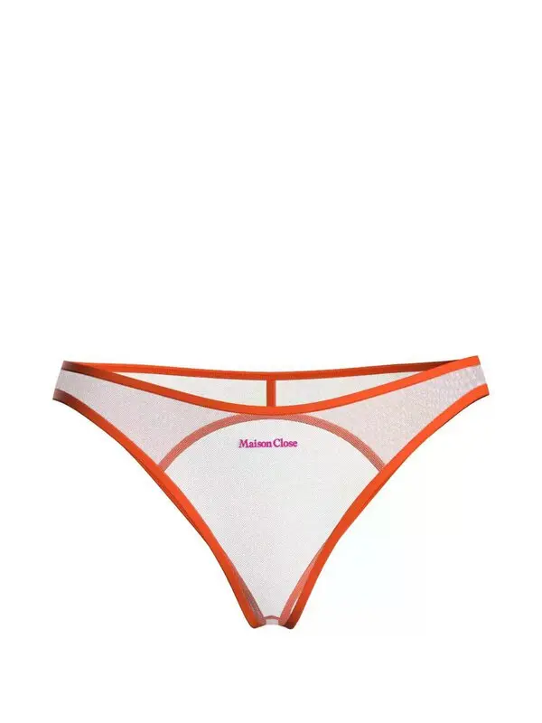 MAISON CLOSE Panorama Open-back Briefs - Neutrals