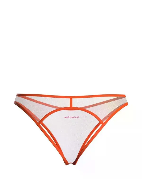MAISON CLOSE Panorama Open-back Briefs - Neutrals