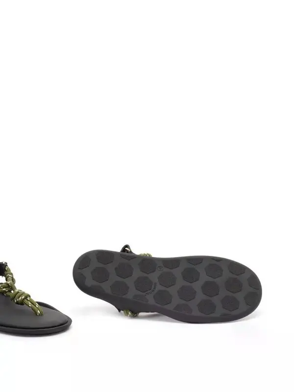 Flowze Knot-detail Sandals - Green