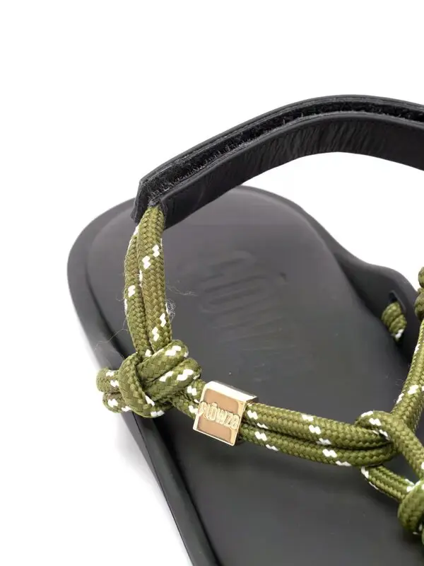 Flowze Knot-detail Sandals - Green