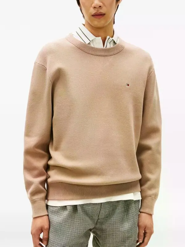 Tommy Hilfiger Logo Jumper - Neutrals