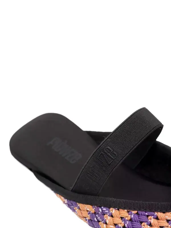 Flowze Strap-detail Mules - Purple