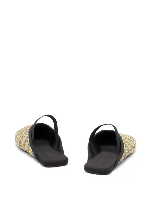 Flowze Strap-detail Mules - Yellow