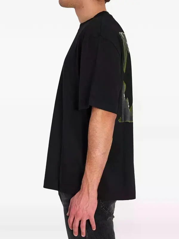 Off-White Dark Slime Arrow Crew Neck T-shirt - Black