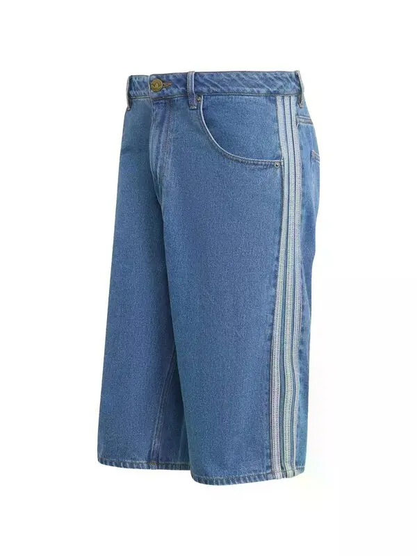Adidas Denim Shorts With Side Stripe Detail