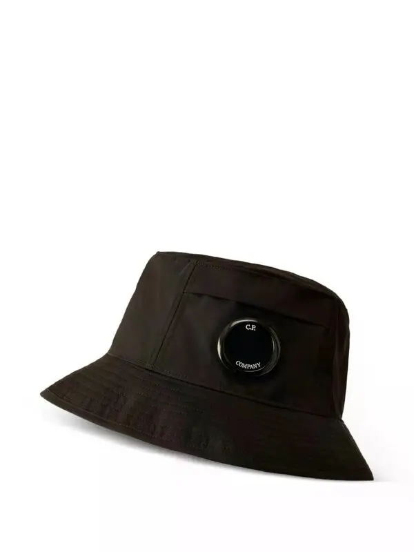 C.P. COMPANY Logo Patch Bucket Hat - Black