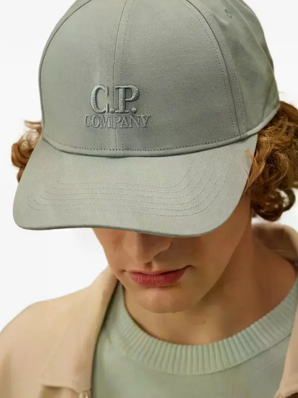 C.P. COMPANY Embossed Logo Baseball Cap - Blue