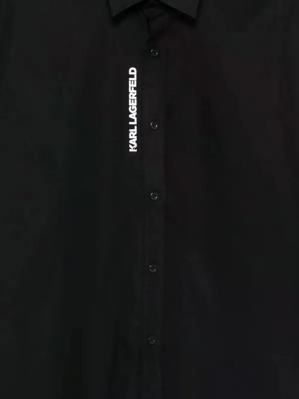 Karl Lagerfeld Logo Detail Shirt - Black