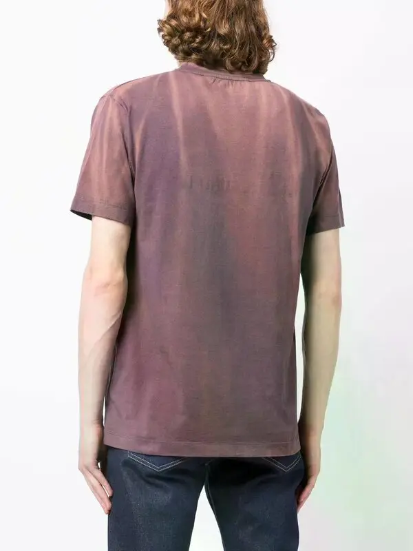 Off-White Logo Print Bleached T-shirt