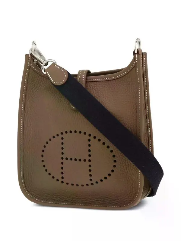 Hermès 2024 Evelyne Mini Leather Shoulder Bag - Neutrals