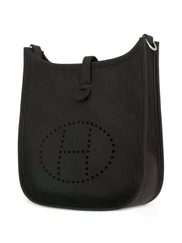 Hermès Evelyne Leather Mini Shoulder Bag - Black