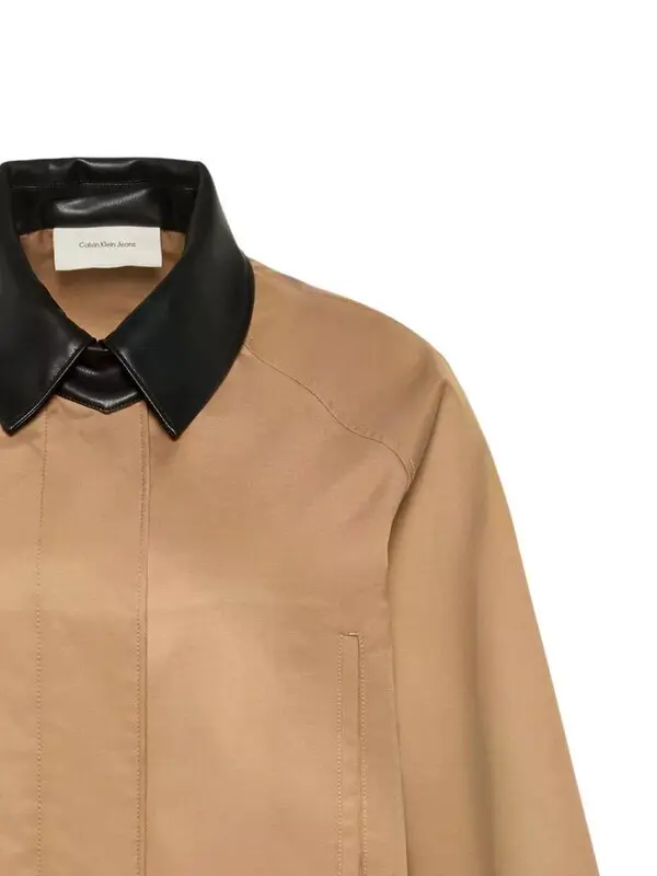Calvin Klein Zip-fastening Jacket With Contrast Collar
