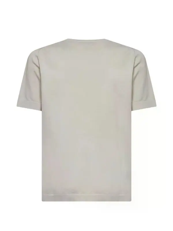 D4.0 Ribbed Crew-neck T-shirt - Neutrals