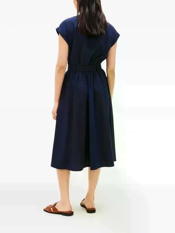Tommy Hilfiger Patch-pocket Belted Midi Dress
