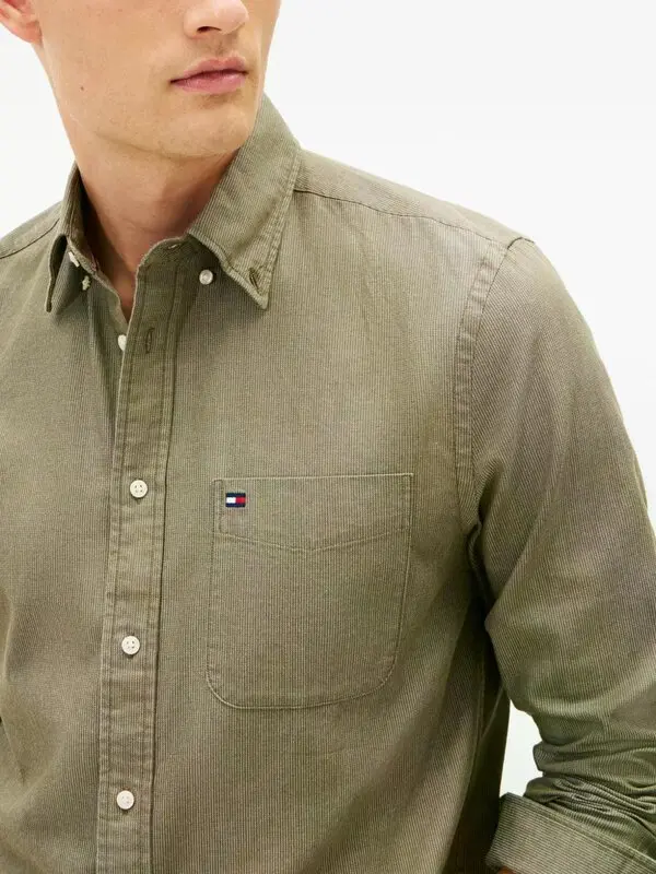 Tommy Hilfiger Button-up Long-sleeve Shirt - Green