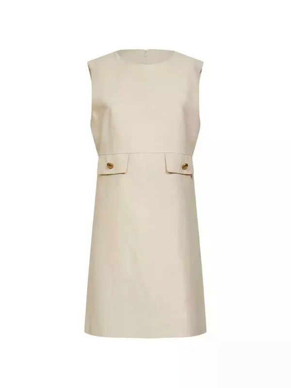 P.a.r.o.s.h Pocket Shift Dress - Neutrals