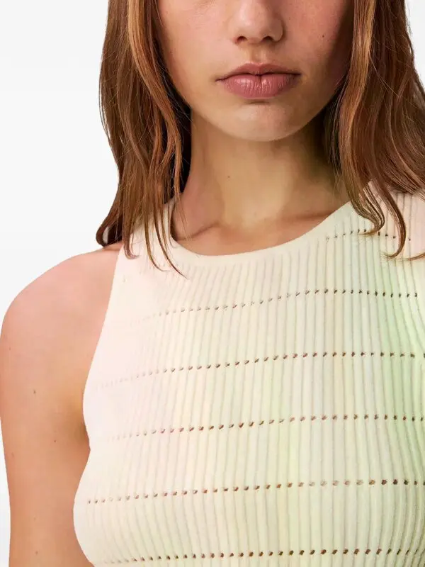 Calvin Klein Knit Sleeveless Vest - Neutrals