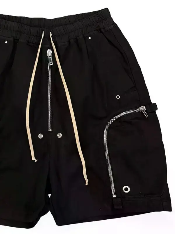 Rick Owens Bauhaus Zip-detailed Drawstring Shorts