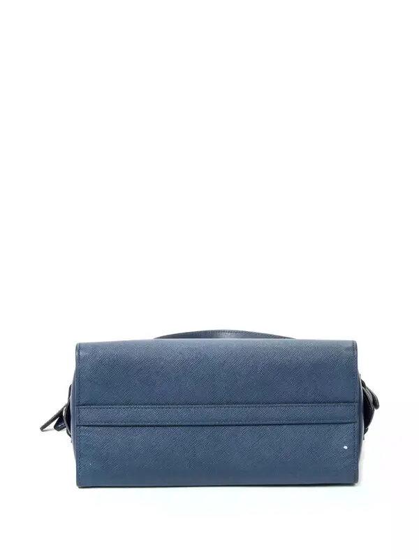 Prada Saffiano Leather Tote - Blue