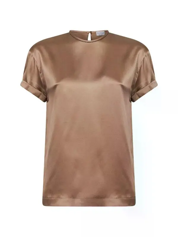 Brunello Cucinelli Monili Embellished T-shirt