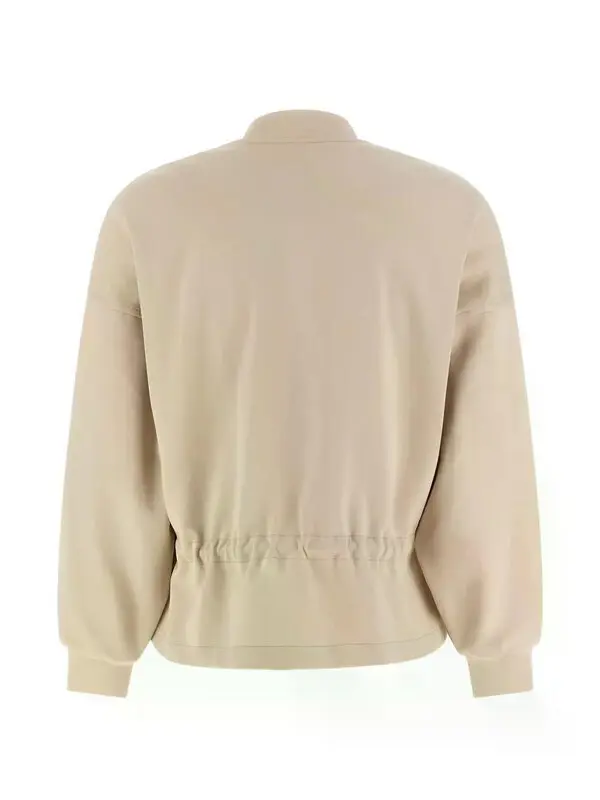MOORER Zip Cotton Sweatshirt