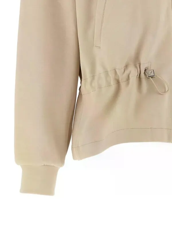 MOORER Zip Cotton Sweatshirt