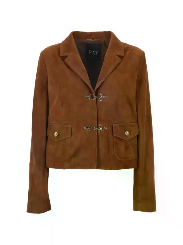 FAY Toggle-fastening Flap-pocket Jacket - Brown