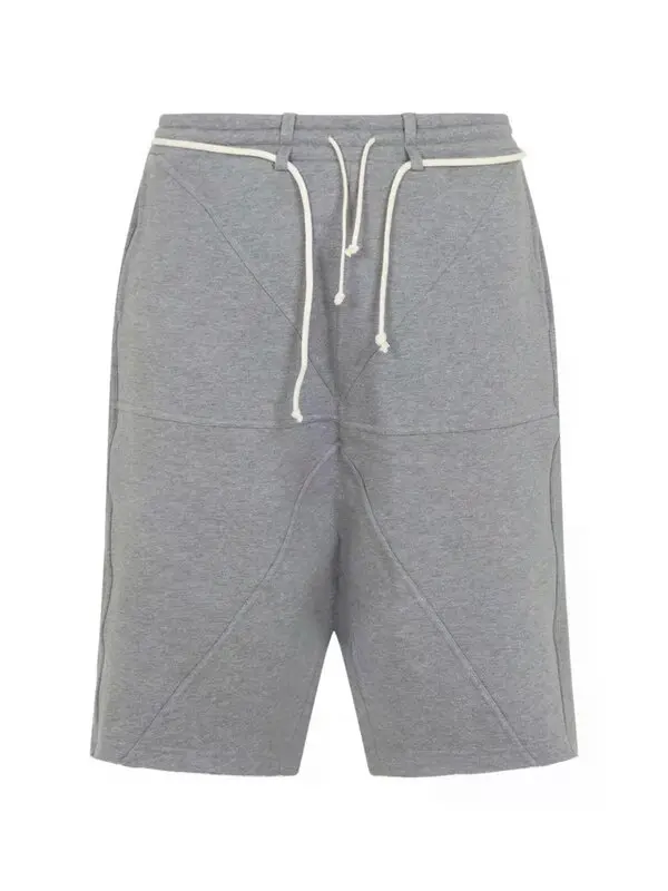MORDECAI Drawstring Panelled Cotton Shorts