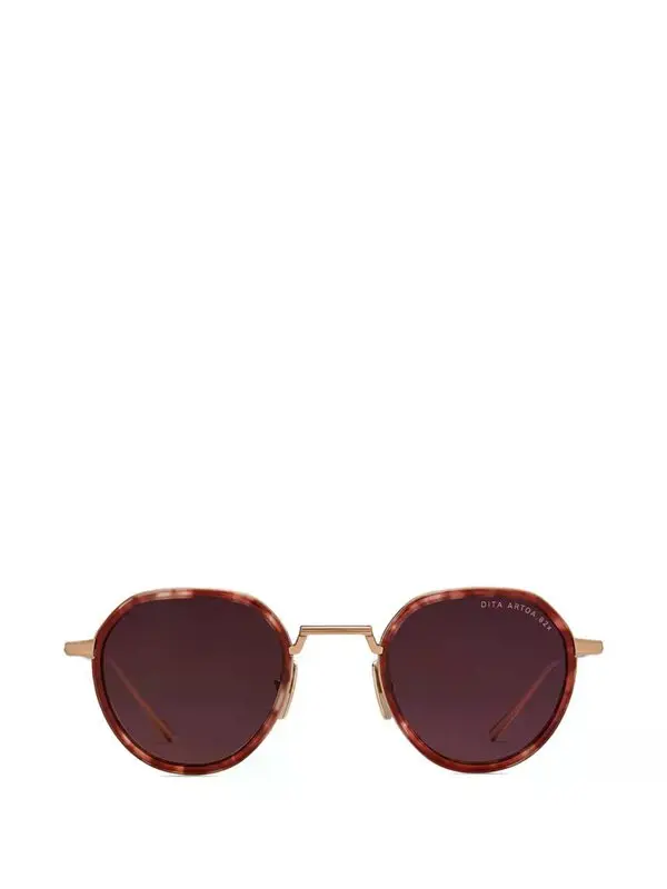 Dita Artoa.82x Oval-frame Sunglasses - Brown