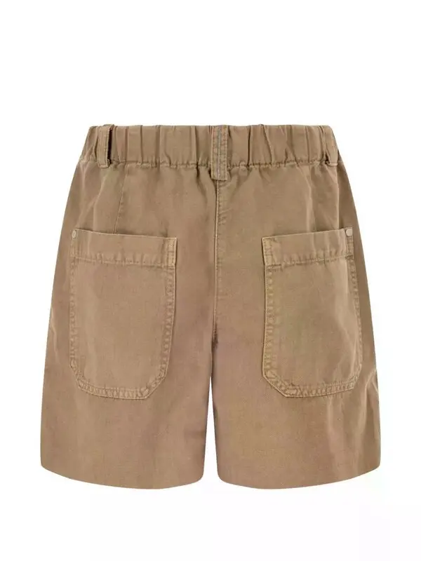 Brunello Cucinelli Patch-pocket Mini Shorts - Brown