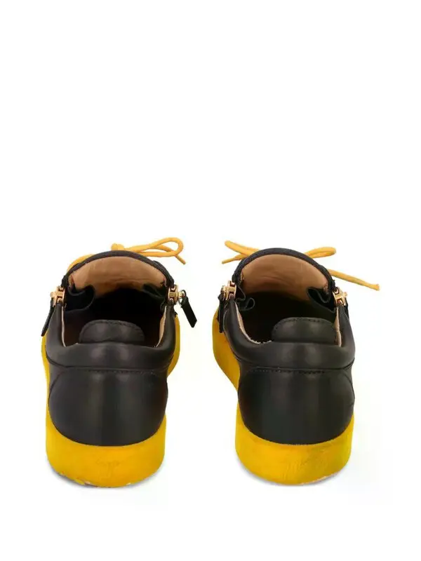 GIUSEPPE ZANOTTI Leather Zip Sneakers
